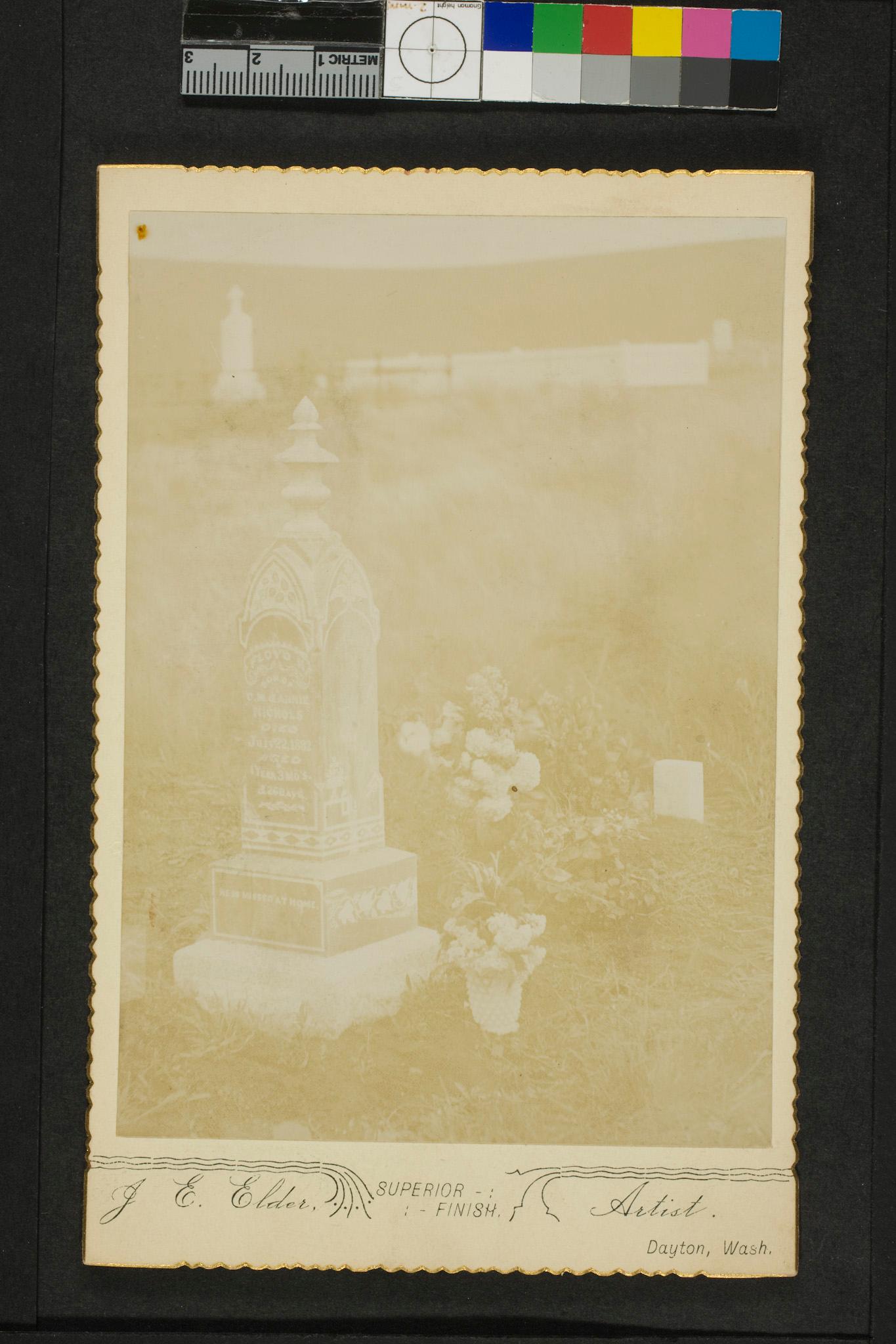 [Gravestone of Floyd Nichols, who died at 1 year 3 months] | Objects ...